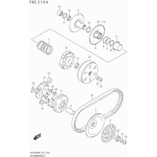 Jual V-BELT DRIVE / V BELT (Gb. 24) SUZUKI AVENIS 125 - Kab. Bekasi ...