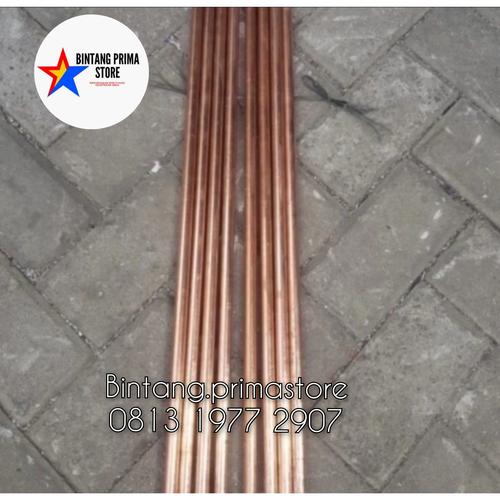 Jual Stick Rod/Grounding Rod Full Asli Tembaga Murni uk. 3per4 inch ...