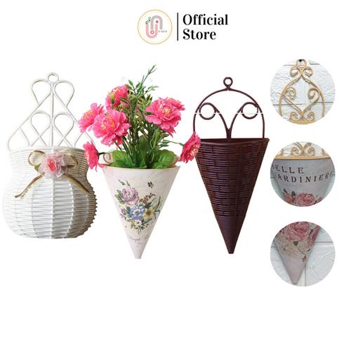 Jual Pot Bunga Gantung Plastik Tempel Dinding Unik Mini Vas Dekorasi ...