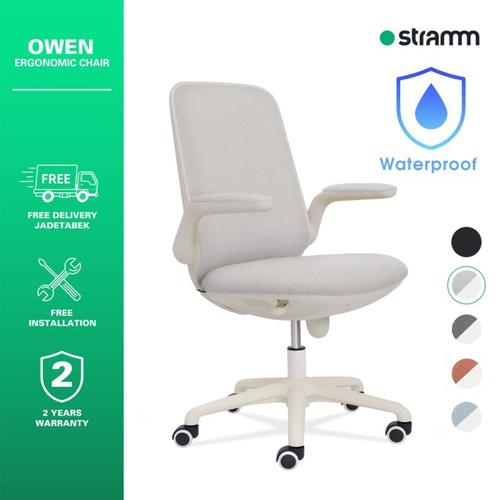 Promo Kursi Kantor Ergonomis Stramm Owen - D.Grey On White Cicil 0% 3x ...