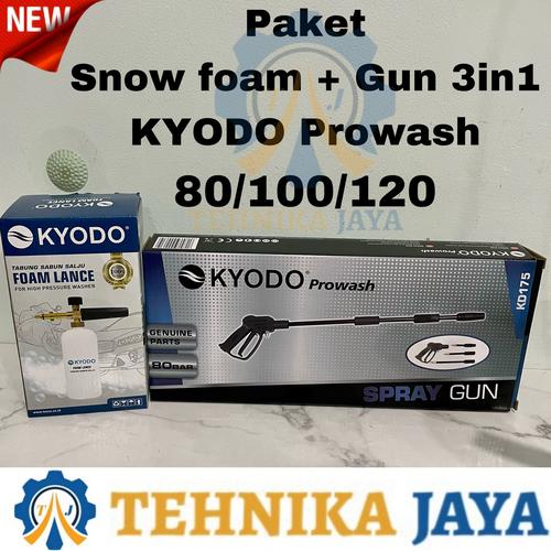 Jual Paket Gun Jet Cleaner + Foam Lance KYODO Prowash 80 / 100 / 120 ...