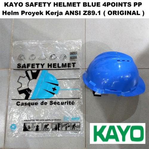 Jual KHH551 KAYO Safety Helmet Blue Biru ANSI Helm Proyek Kerja ...