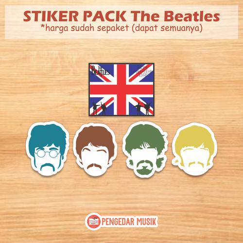 Jual Stiker Pack HD The Beatles Logo Member Vector (John Lennon ...