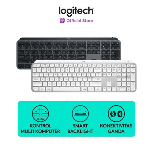 Promo Logitech MX Keys S Keyboard Wireless Bluetooth Smart Backlight ...