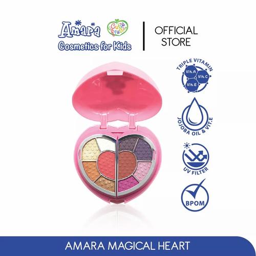 Promo AMARA Magical Heart Make Up Anak Beauty Kit Kosmetik Aman Anak ...