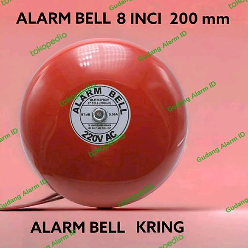 Jual ALARM BELL BESI 8 INCI 200mm. BELL KRING 8 INCI. FIRE ALARM BELL ...