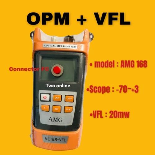 Jual OPM + VFL 20KM Optical Power Meter Visual Fault Locator AMG - Kota ...