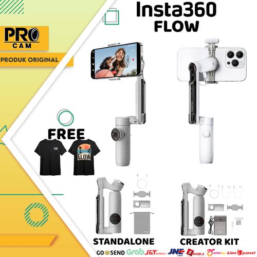 Jual Insta360 Flow Smartphone AI Auto Tracking Gimbal Stabilizer Insta 360 - GRAY, STANDALONE ...
