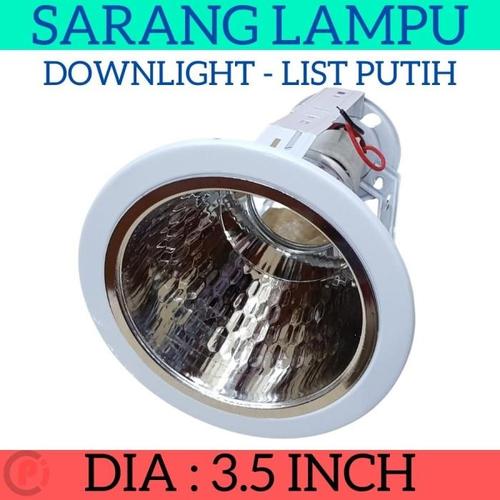 Jual Sarang Rumah Lampu Fitting Downlight E27 Plafon 3.5 Inchi Ring ...