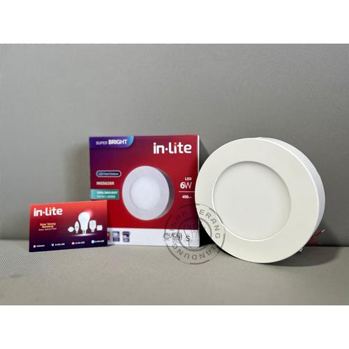 Jual LAMPU DOWNLIGHT PANEL LED INLITE OUTBOW 6W 6 WATT BULAT - INSS628R ...