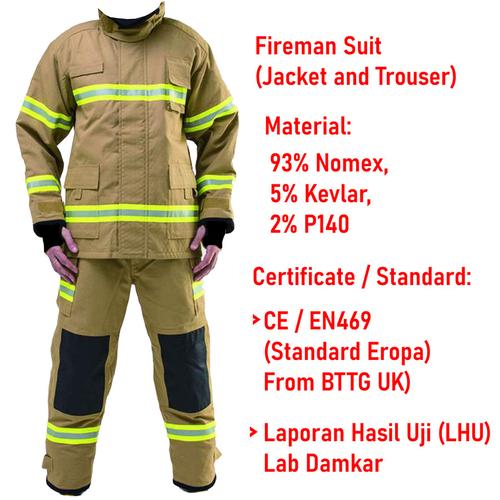 Jual Pakaian Pemadam Fire Suit (Jacket and Trouser) / Baju Pemadam - M ...