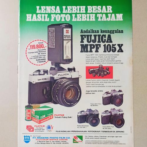 Jual Iklan cetak jadul Kamera Fujica MPF 105 X - original dari majalah ...
