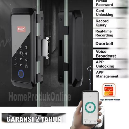 Promo Kunci Pintu Kaca Rumah Kantor Smart Digital Door Lock Finger ...