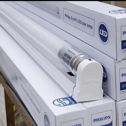 Jual Lampu TL Led Philips 16W + Kap Harga Set - putih 6500K Set ...