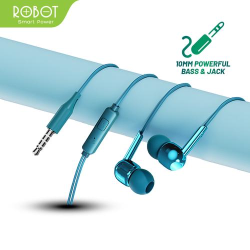 Promo Headset Robot RE40 Headset Wired Earphone Full Electroplated ...