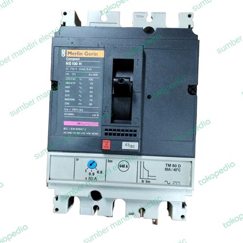 Jual Mccb NS100H 80A 3p Merlin gerin - Jakarta Pusat - SUMBER MANDIRI ELECTRIC | Tokopedia