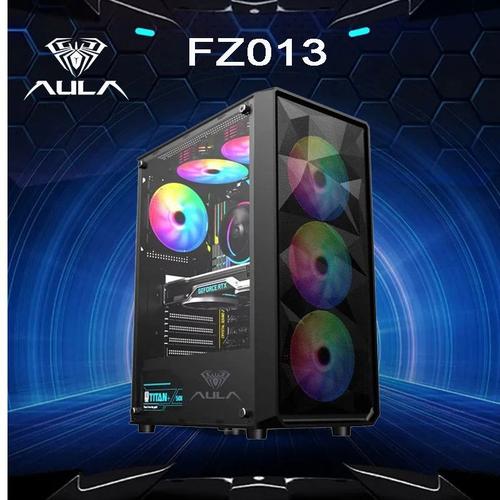 Promo Casing PC Gaming / Komputer Gaming AULA FZ013 include 3 fans RGB ...