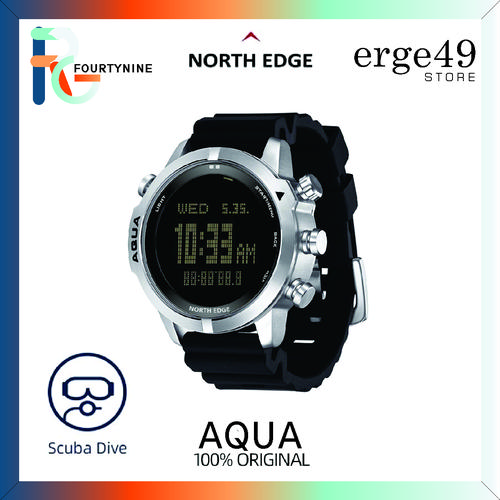 Jual NORTH EDGE AQUA SCUBA DIVE WATCH PREMIUM ALTIMETER WATERPROOF ...