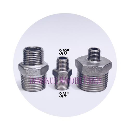 Jual Double Nepel Stainless 3/4 x 3/8 / Double Nipple 3/4 x 3/8 SS 304 - Jakarta Barat ...