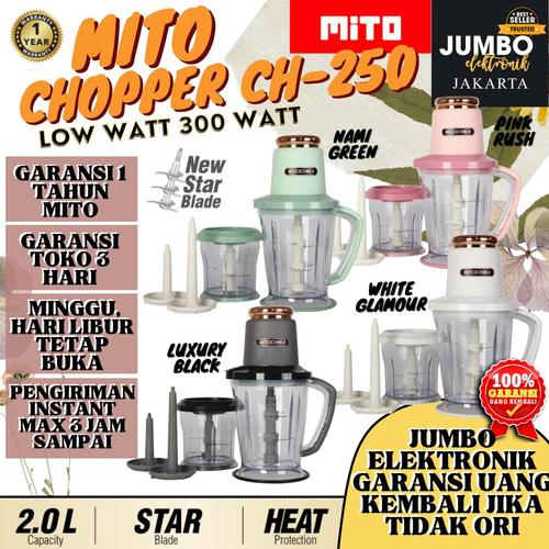 Promo Mitochiba Mito Food Chopper Cooper Blender CH250 CH 250 2L Star ...