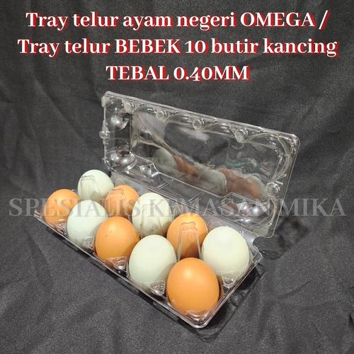 Jual Tray Telur Ayam Negeri Omega / Tray Telur Bebek 10 Butir Kancing ...