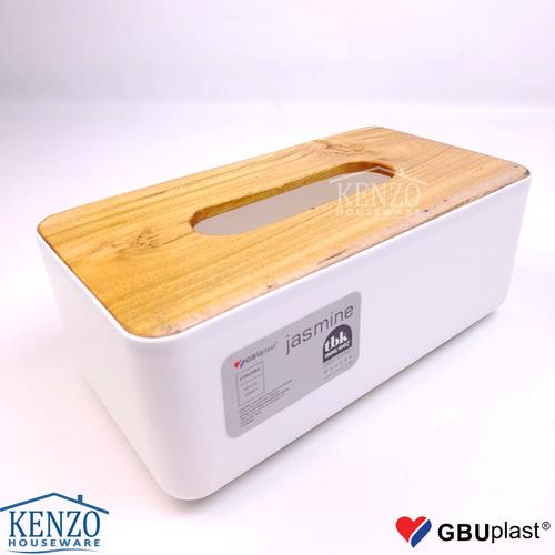 Jual Tempat Tissue Kayu Wadah Tissu Jasmine Kotak Segi Box Tisu GBU ...