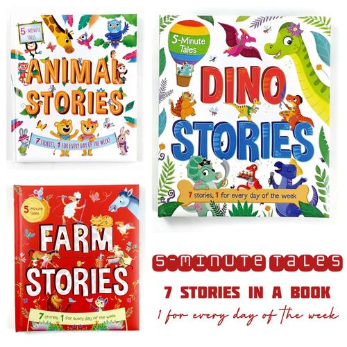 Jual 5 Minute Tales Stories Story book : Dino / Farm / Animal Stories # ...