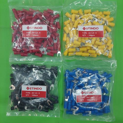 Jual kabel skun Y SV 3,5-5 4mm 1 pack 100 pcs skun Y 3,5-5 STINDO ...