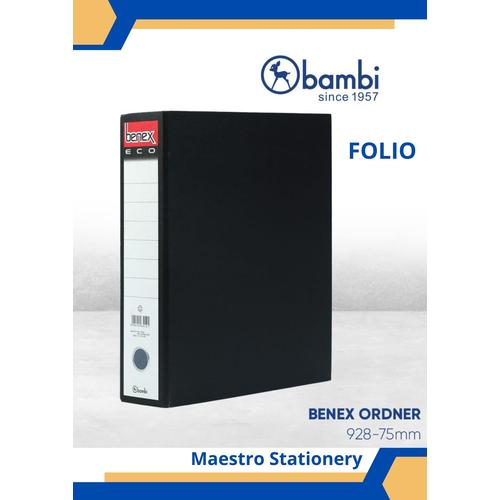 Jual Ordner Benex Eco Folio Black Bambi 928 Bantek Bantex Odner File ...