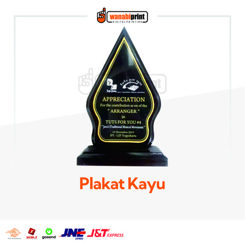 Jual Plakat Vandel Piala Trophy Kayu Custom Wisuda Penghargaan Unik ...