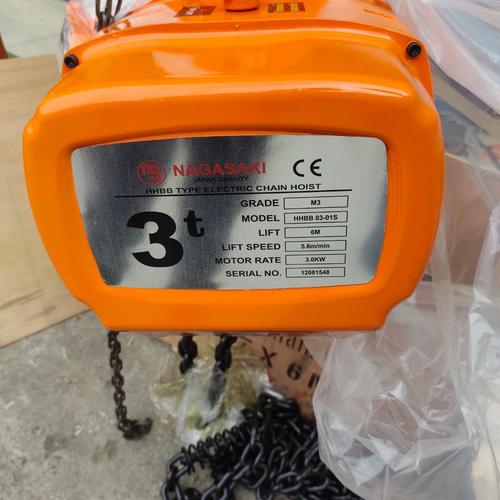 Jual Electric Chain Hoist 3 ton x 6 meter 380volt NAGASAKI Japan ...