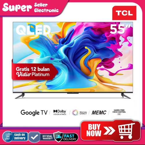 Jual TV TCL 55 INCH 55C645 QLED 4K UHD GOOGLE TV SMART TV HDR10+ DOLBY - Kota Tangerang - SUPER ...