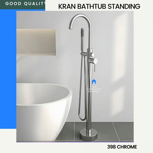 Jual KRAN STANDING BATHTUB FLOOR MIXER PANAS DINGIN CHROME SALURAN ...