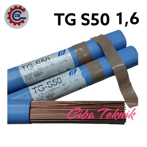Jual KAWAT LAS Filler Besi TG S50 1,6/ 2,0 / 2,4 /TGS 50 1.6 ER 70S-G 5kg - 2,0mm×1000 - Jakarta ...