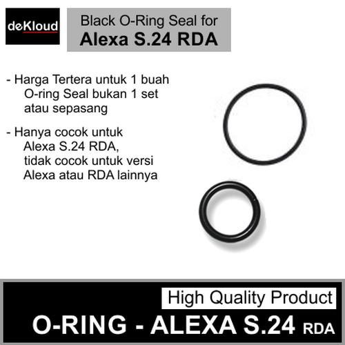 Jual O-Ring Seal for ALEXA S.24 RDAx | karet oring silikon sil black ...