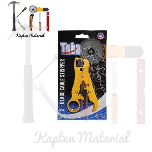 Jual Tang Kupas Kabel Toho ORI Cable Stripper 2 Blade Coaxial RG59 RG 6 ...
