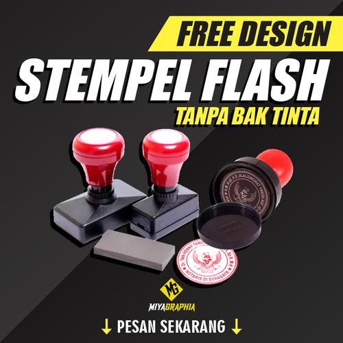 Jual Stempel Flash Otomatis | Free Desain | Pengerjaan Cepat - Ukuran Standart, 2 Warna - Kota ...