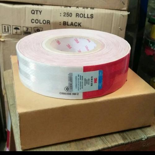 Jual scotlite stiker reflective mobil merah putih logo 3M 2" x 45 m ...