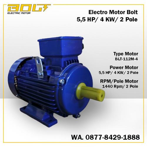 Jual Dinamo Electro Motor IEC Siemens / TECO / ELEKTRIM/ ABB/ Bolt 4 KW 5,5 HP 380 V 2 Pole 3 ...