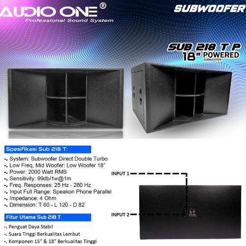 Promo Box Kosong Subwoofer Audio One 218 T Passive - ( 1 BOX) - 18inch ...