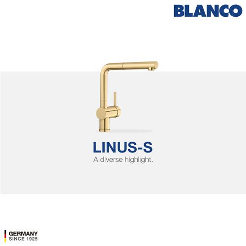 Promo Keran Air Dapur Kran Cuci Piring Mixer Taps BLANCO Linus-S Satin Gold Cicil 0% 3x ...