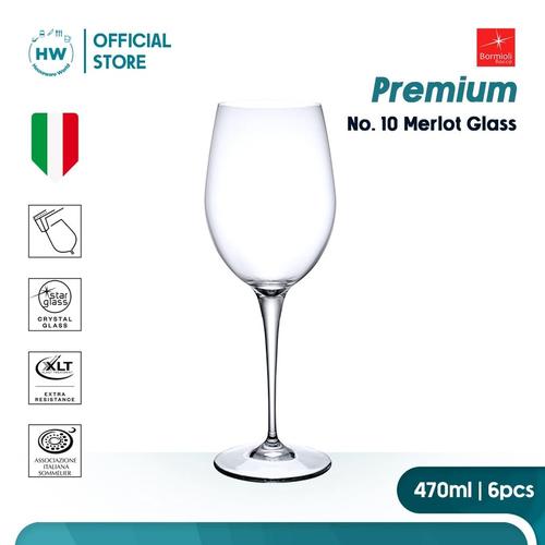 Jual Bormioli Rocco Gelas Wine Merlot No. 10 Premium 470ml - 6pcs ...
