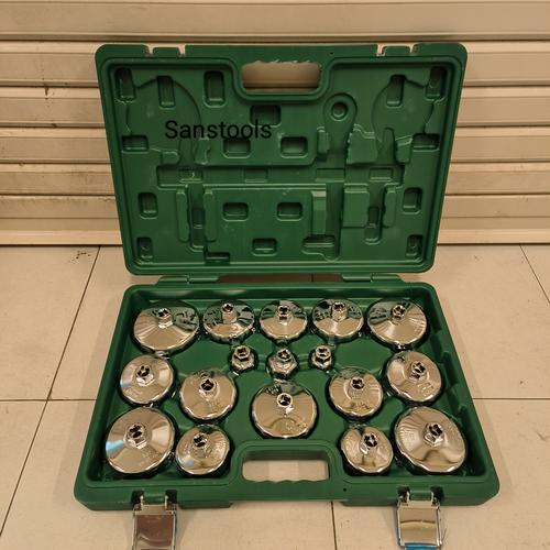 Jual 17pcs kunci oil filter set mangkuk / pembuka filter oli mobil ...
