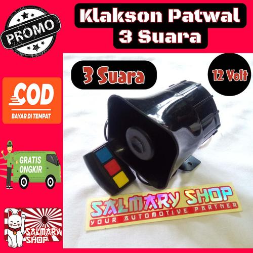 Jual Klakson Motor Mobil Toa Polisi Patwal Sirine 3 Suara Touring ...