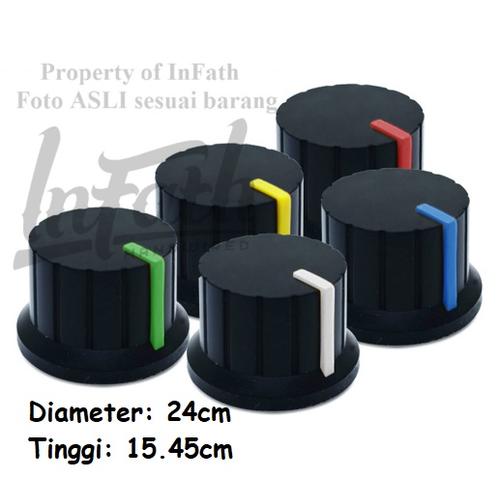 Jual InFath - BIG Knob Knop potensio potensiometer flower Knurled besar ...