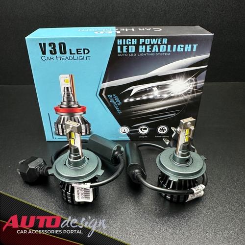 Promo Lampu LED Mobil V30 - 70 Watt H1 H3 H4 H7 H8 H11 H16 HB3 HB4 HIR2 ...