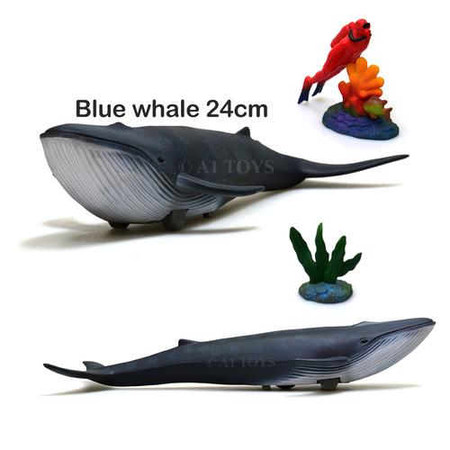 Promo Mainan ikan miniatur shark whale dolphin orca tiger shark mako ...