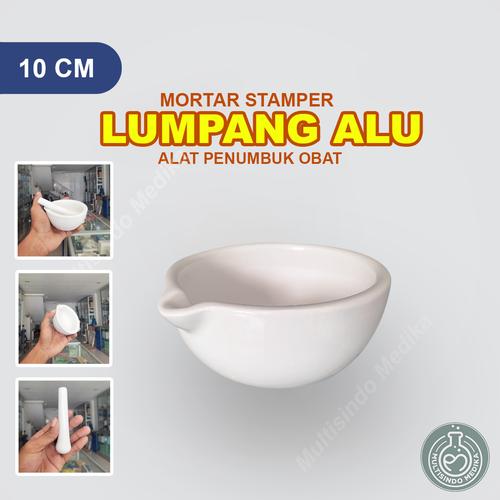 Jual Mortar Stamper Lumpang Alu / Alat Penumbuk Obat Diameter 10 cm ...