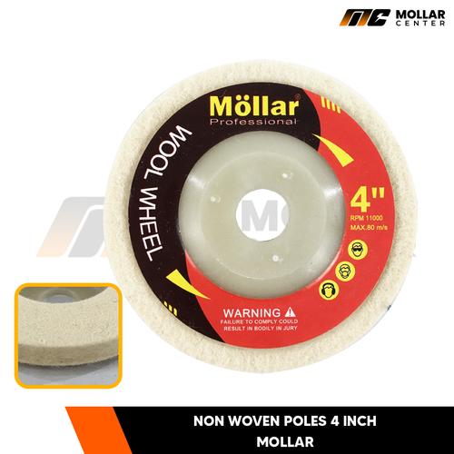 Jual Spon putih 4 inch inci (4") amplas gerinda spon wool poles ...