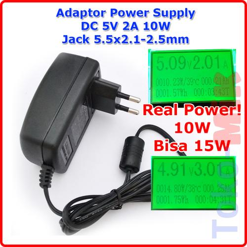 Jual ADAPTOR DC 5V 2A OUTPUT: 5VDC DC5V 2000MA JACK 5.5mm x 2.1mm ...